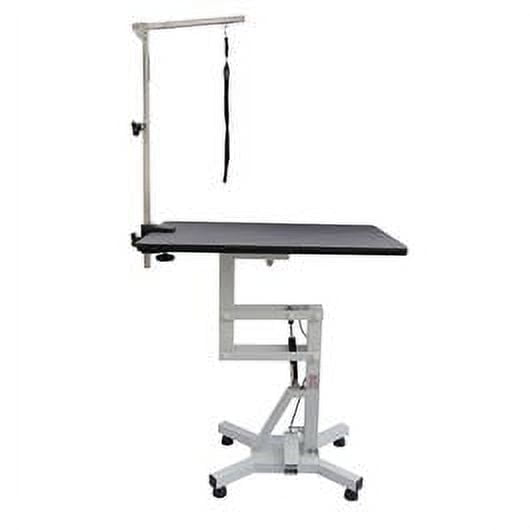 Master Equipment Easy-Lift Rectangular Rotating Top Pneumatic Table ...