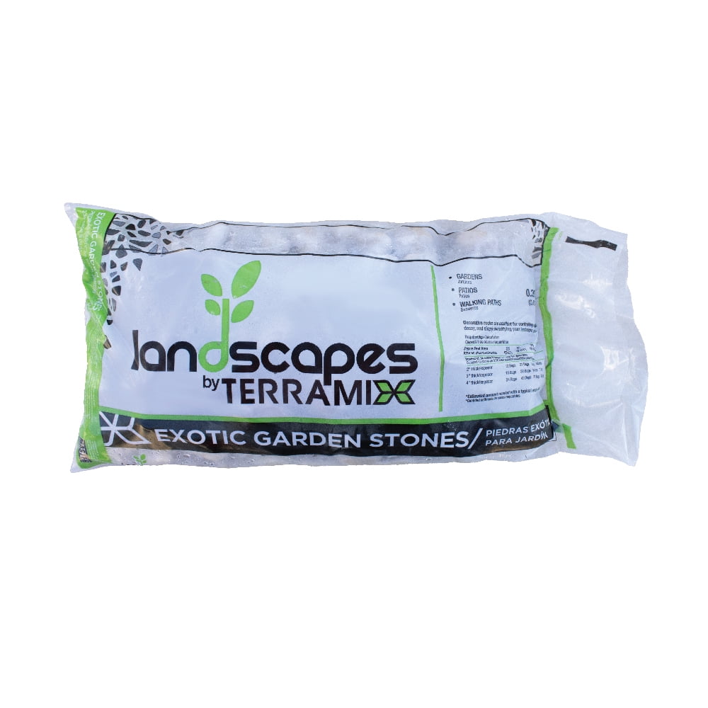 Landscapes by Terramix Small Egg Rock 1''-3'', White, .35 Cu Ft (bagged) - Walmart.com