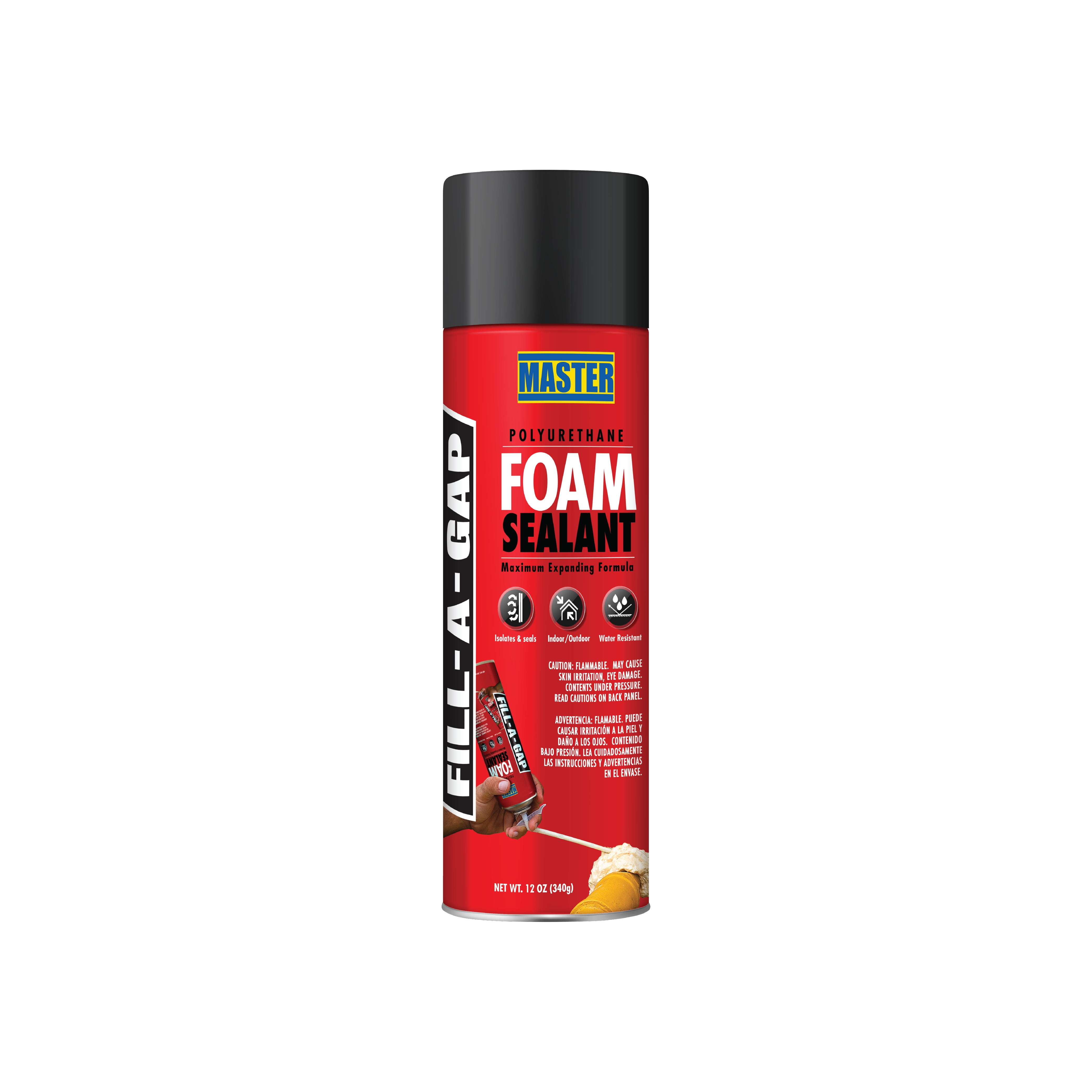 Master Fill a Gap Polyurethane Spray Foam Sealant, 12 oz. - Walmart.com