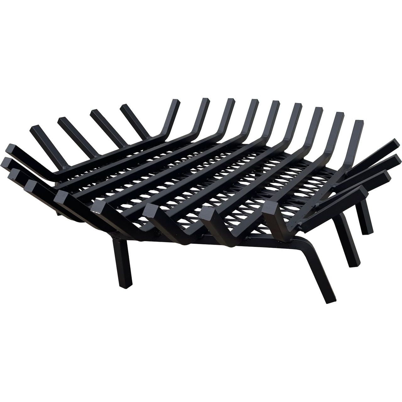 Master Flame 27" Round Fire Pit Grate With Char-Guard -Stainless Steel ...