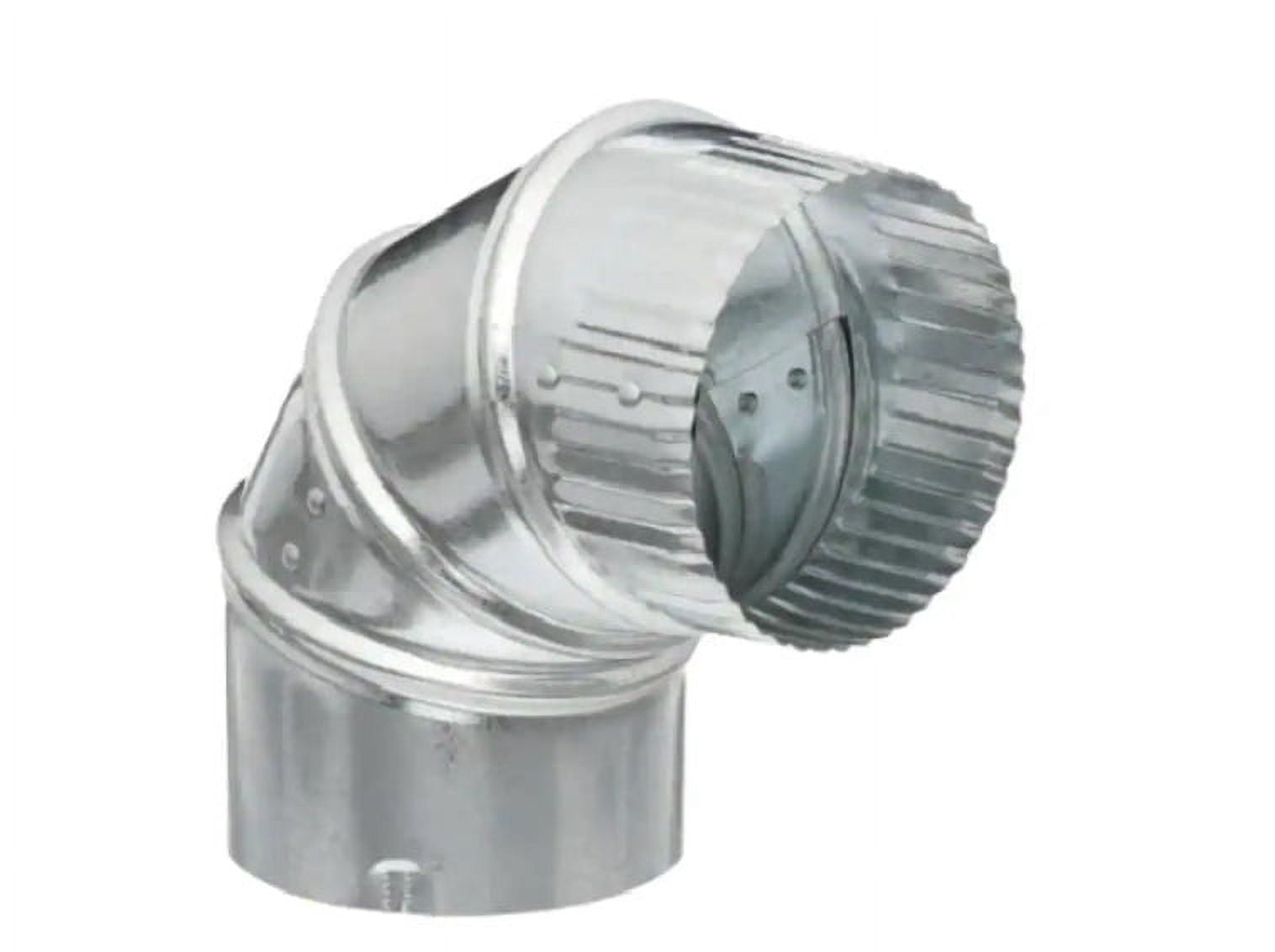 GAF Master Flow 3 in. 90 Degree Round Adjustable Elbow 30 Guage ...