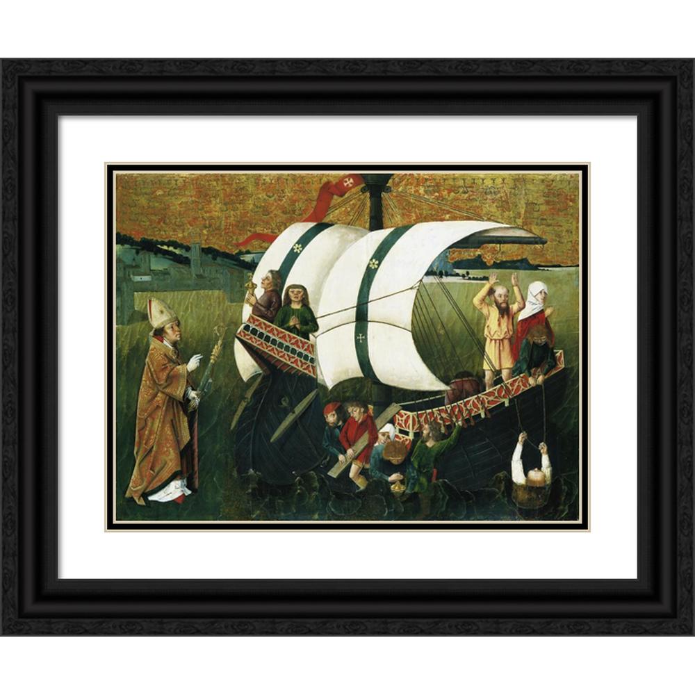 Master From Friedrich Herlin's Circle 14x12 Black Ornate Wood Framed ...