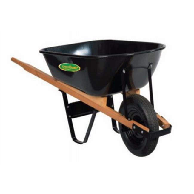 Master Gardner's 6 cu ft. Steel WHEELBARROW with Durable Hardwood ...