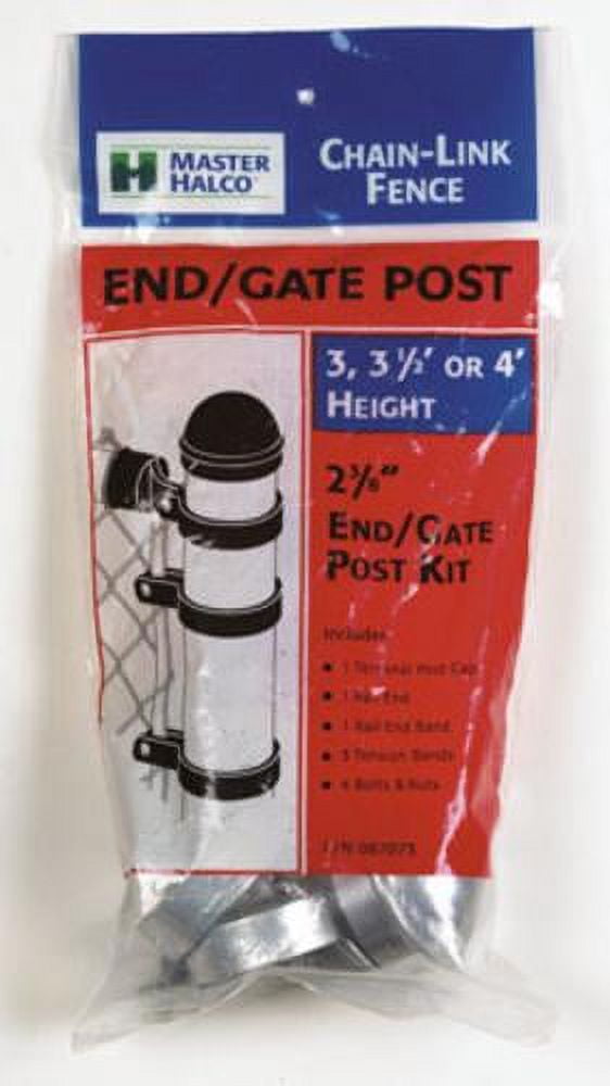Master Halco 087073 Chain Link End-Gate Post Kit, Galvanized - Walmart.com