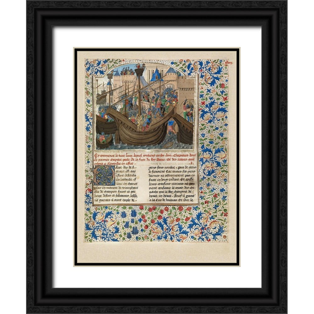 Master of the Jarden de Vertueuse Consolation 12x14 Black Ornate Wood ...