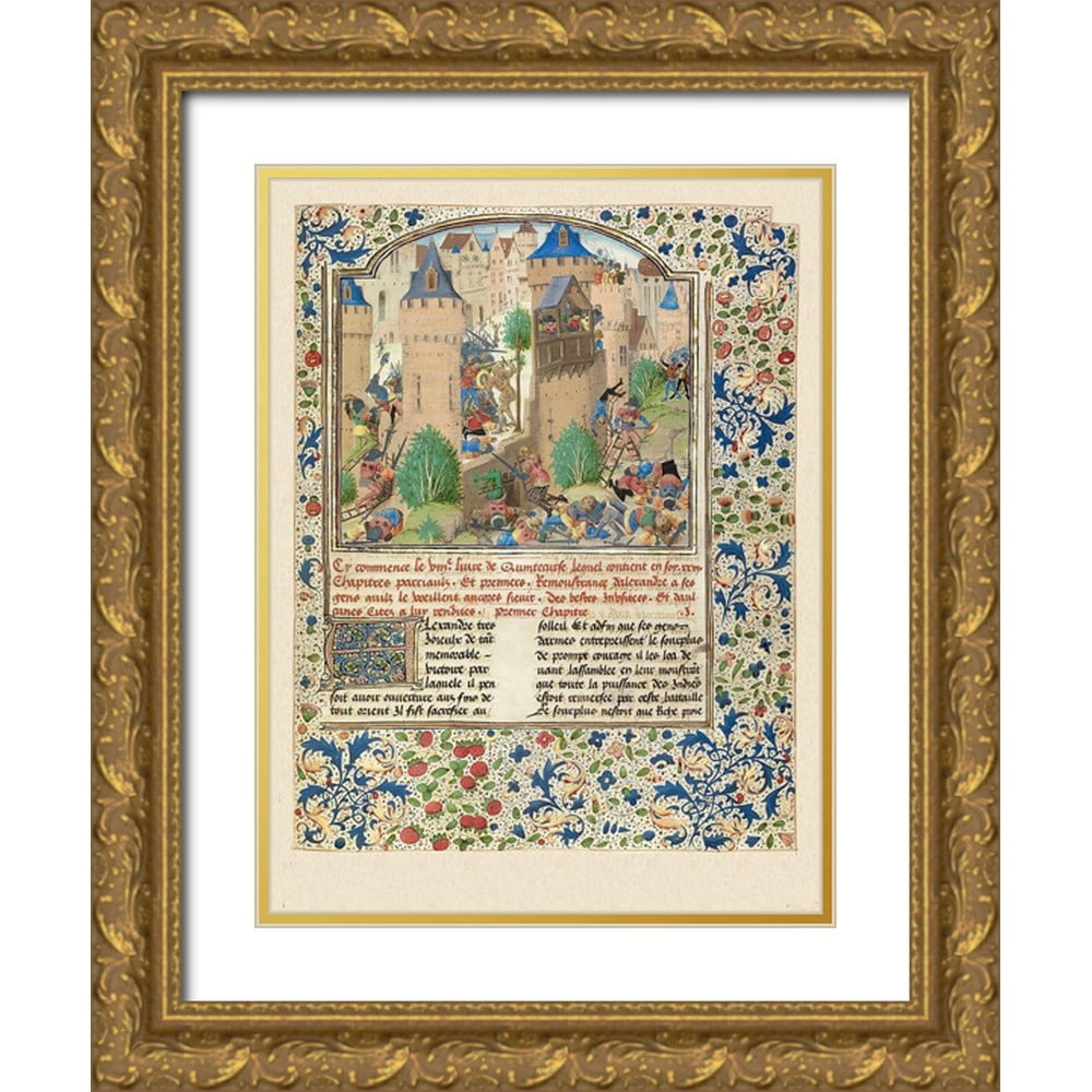 Master of the Jarden de Vertueuse Consolation 12x14 Gold Ornate Wood ...