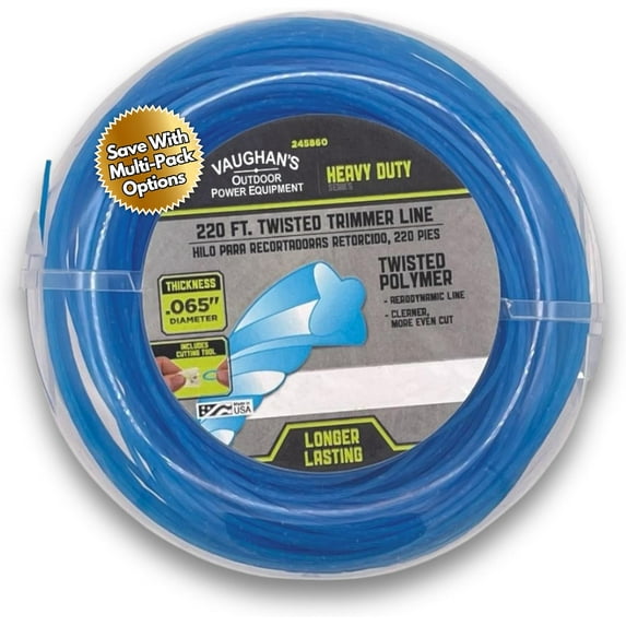 Master Line .065" Trimmer Line, 220ft | Blue Twisted Polymer | Heavy ...