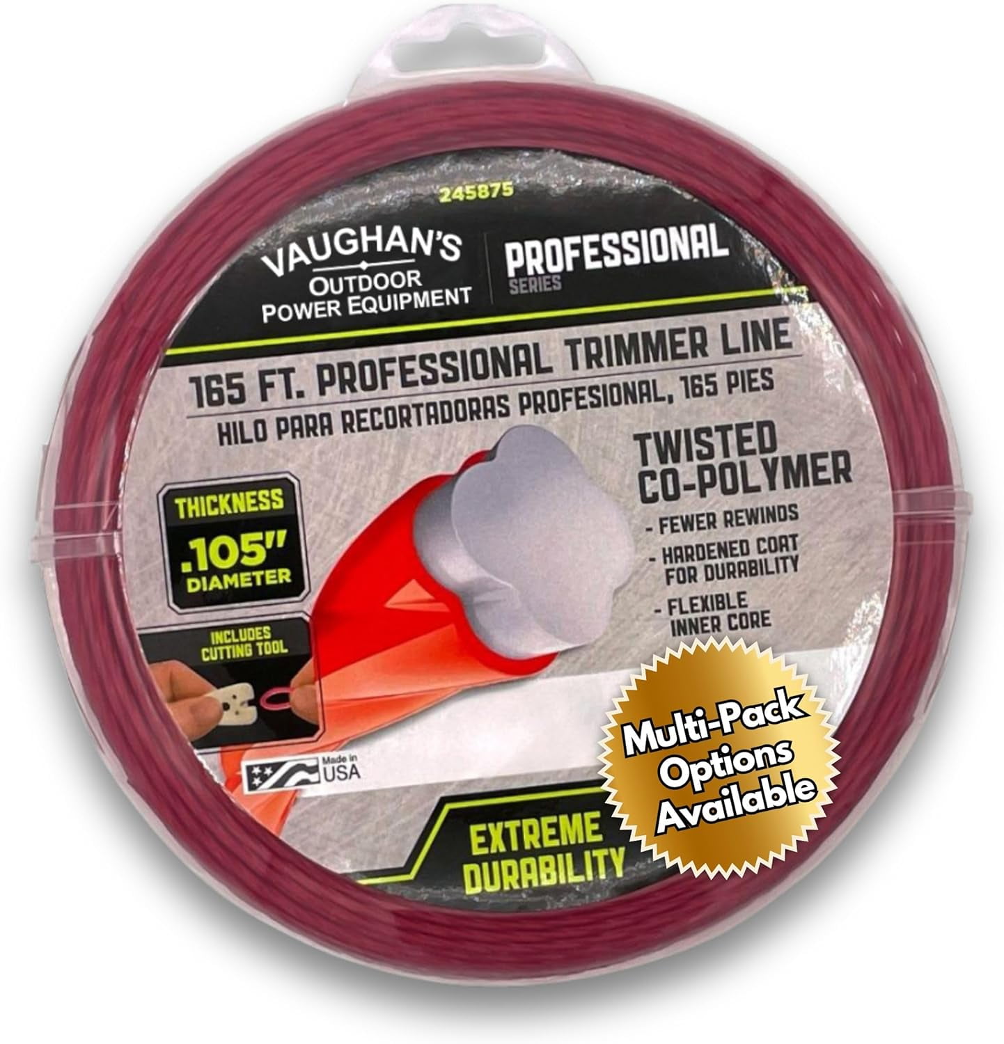 Master Line PRO .105" Trimmer Line, 165ft | Jacketed Heavy-Duty ...