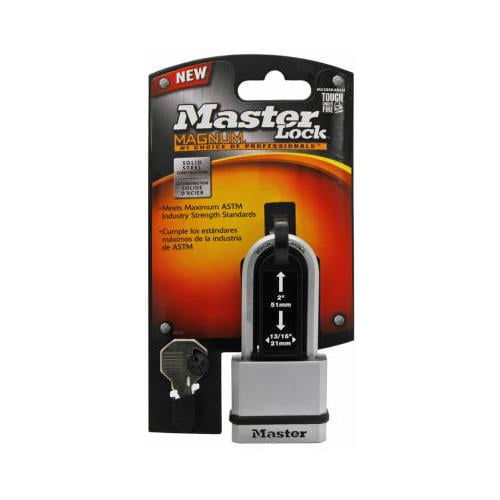 Master Lock 1-3/4 in. W Steel Dual Ball Bearing Locking Padlock Keyed ...