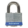 Master Lock 1-5/16" H x 1" W x 1-3/4" L Steel 4-Pin Cylinder Padlock 1 ...