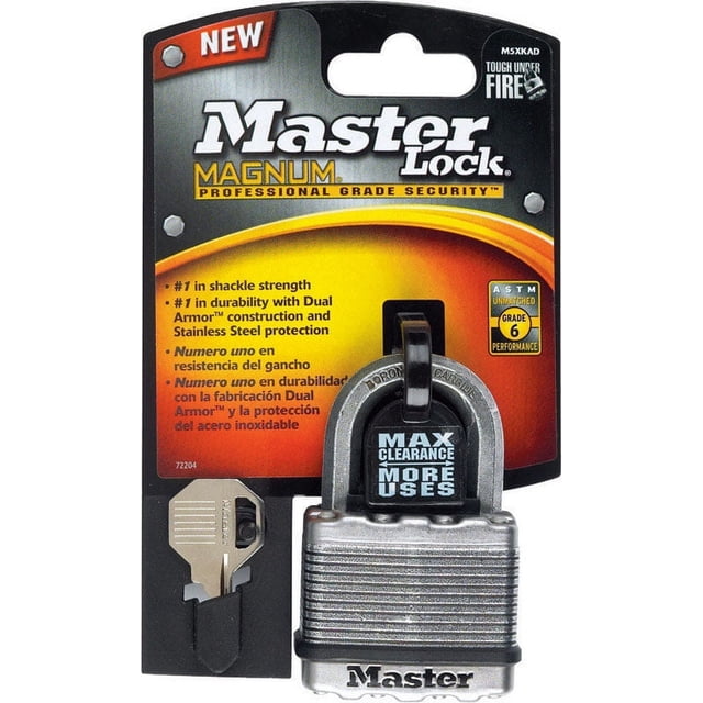 Master Lock 1-7/16" H x 13/16" W x 2" L Laminated Steel Dual Ball ...