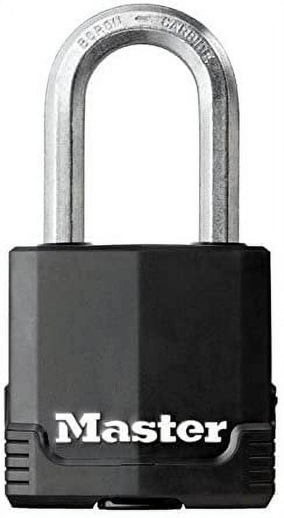 Master Lock 1-7/8 in. H x 1-3/16 in. W x 1-3/4 in. L Laminated Steel ...