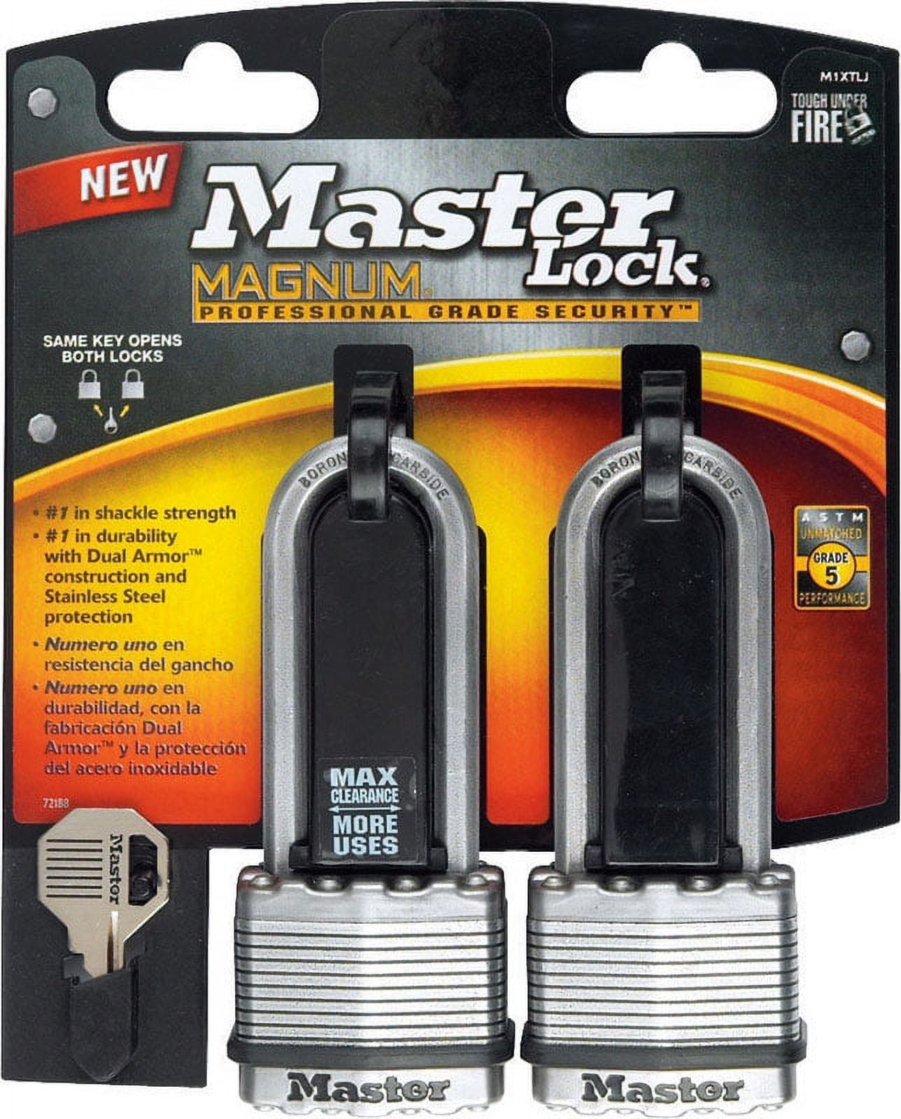 Master Lock 1-9/16" H x 11/16" W x 1-3/4" L Laminated Steel Dual Ball ...