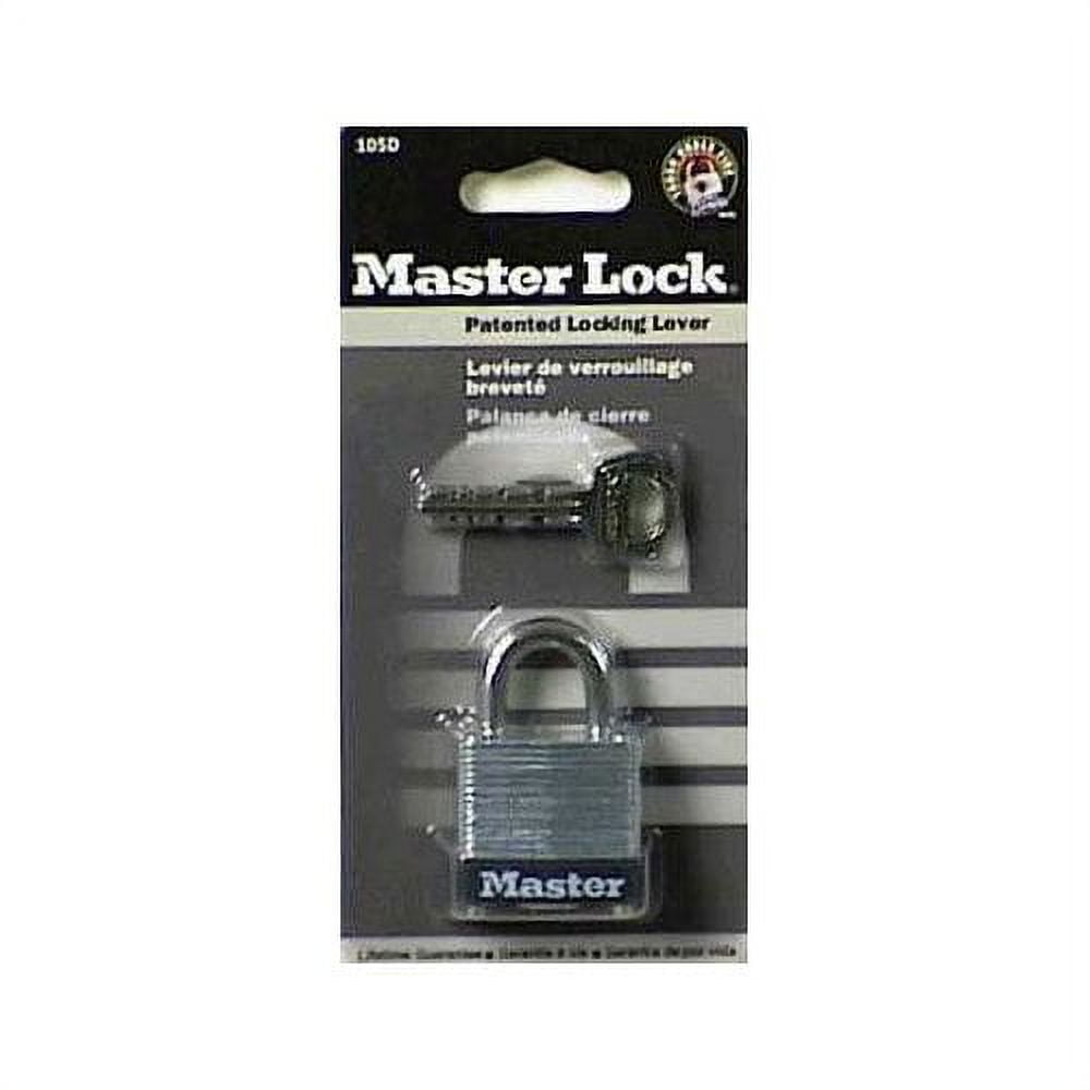 Master Lock 105D Padlock, Keyed Different Key, 3/16 in Dia Shackle ...