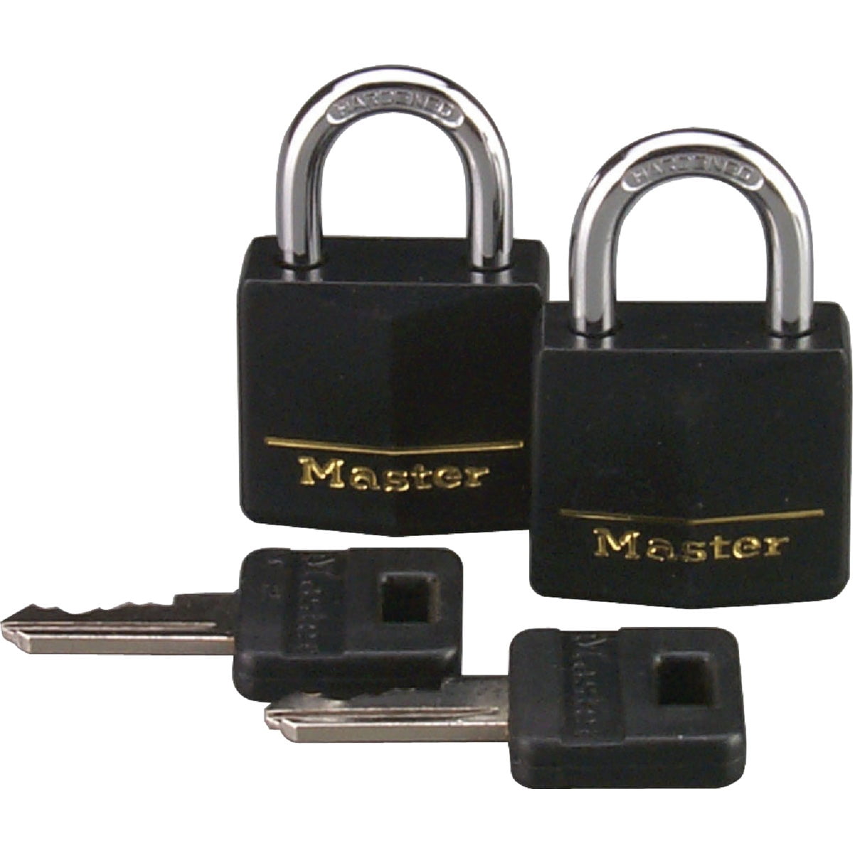 Master Lock 131T 1-3/16 Covered Brass Steel Shackle Padlock ...