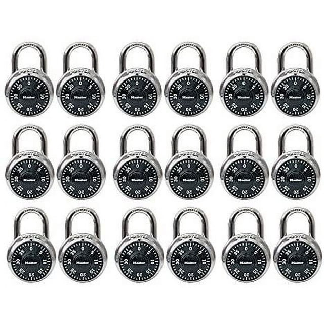 Master Lock 1500T Combination-Alike Padlocks, 16, Pack Contains 2 Locks ...
