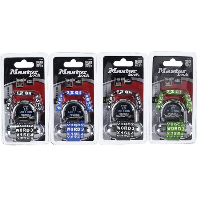 Master Lock Combo Word Security, 1534D, Set Your Own Combination ...