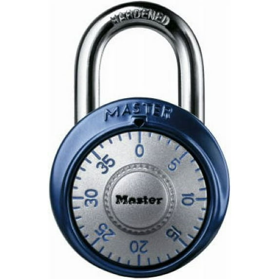 Master Lock 1561DAST Assorted Color 1-7/8" Dial Combination Padlock ...