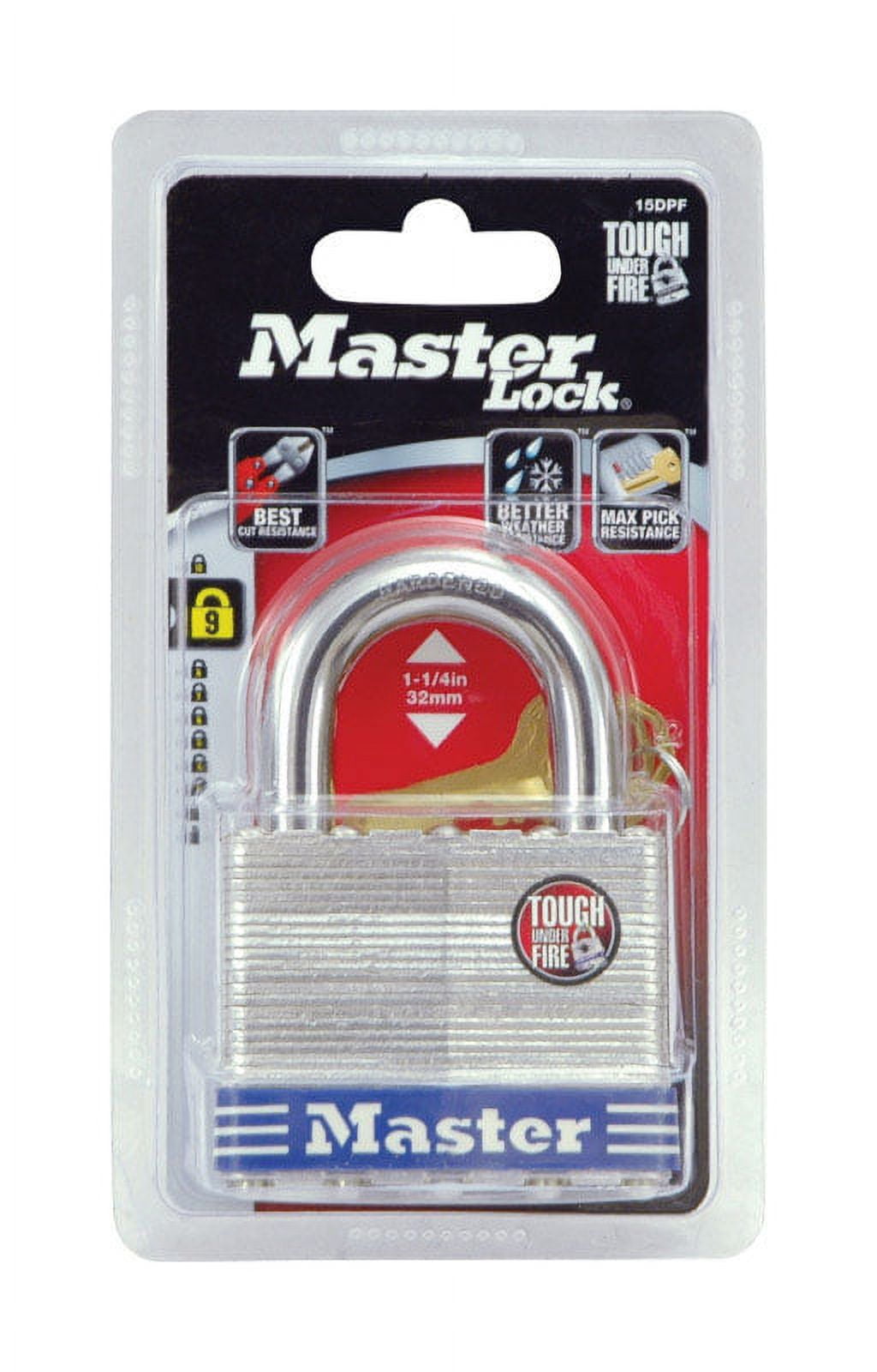 Master Lock 2 in. 5-Pin Cylinder Laminated Steel Padlock - Walmart.com
