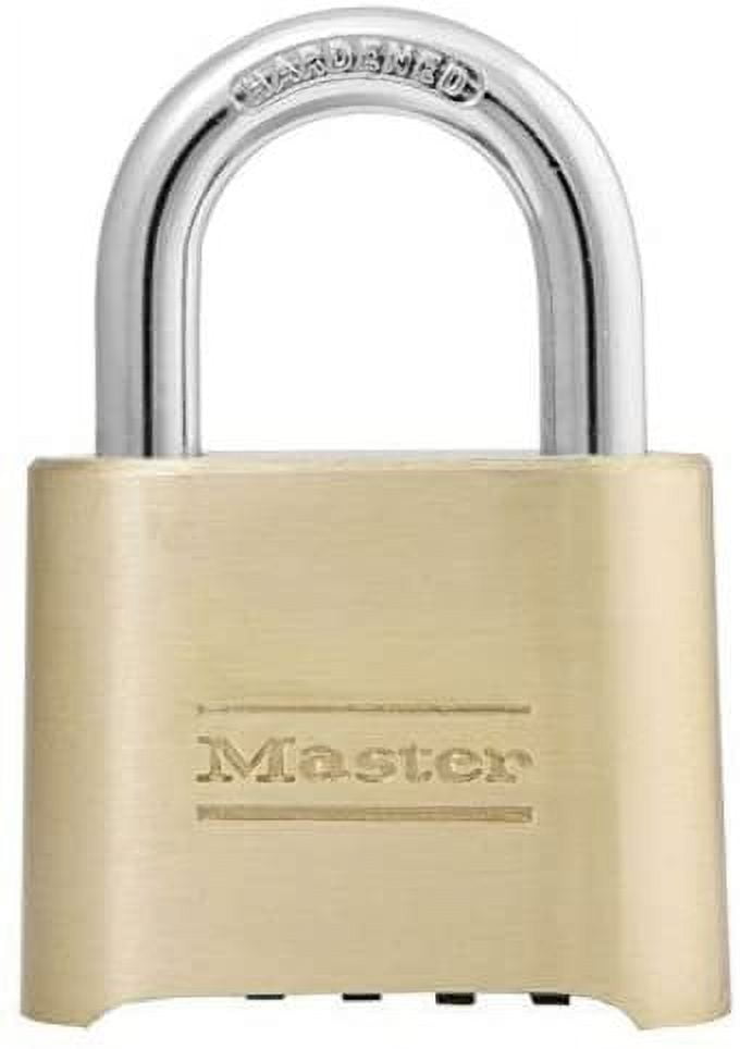 Master Lock 175D 2" Resettable Brass Combination Padlock - Walmart.com