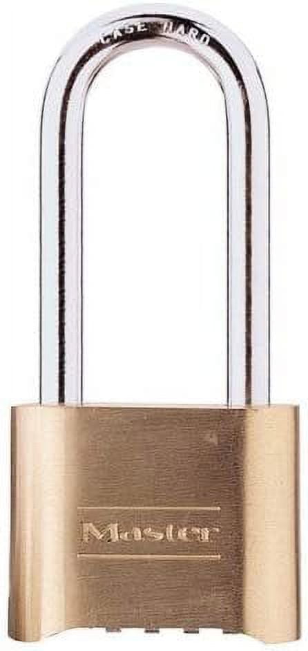 Master Lock 175DLH, No. 175 Wide Resettable Combination Brass Padlock ...