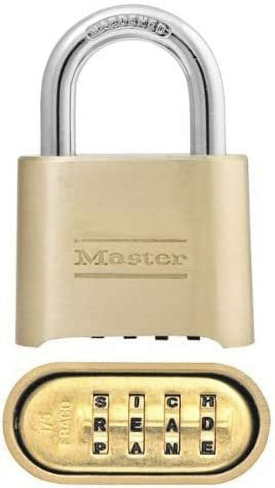Master Lock 175DWD Resettable Set-Your-Own Combination Word Combination ...
