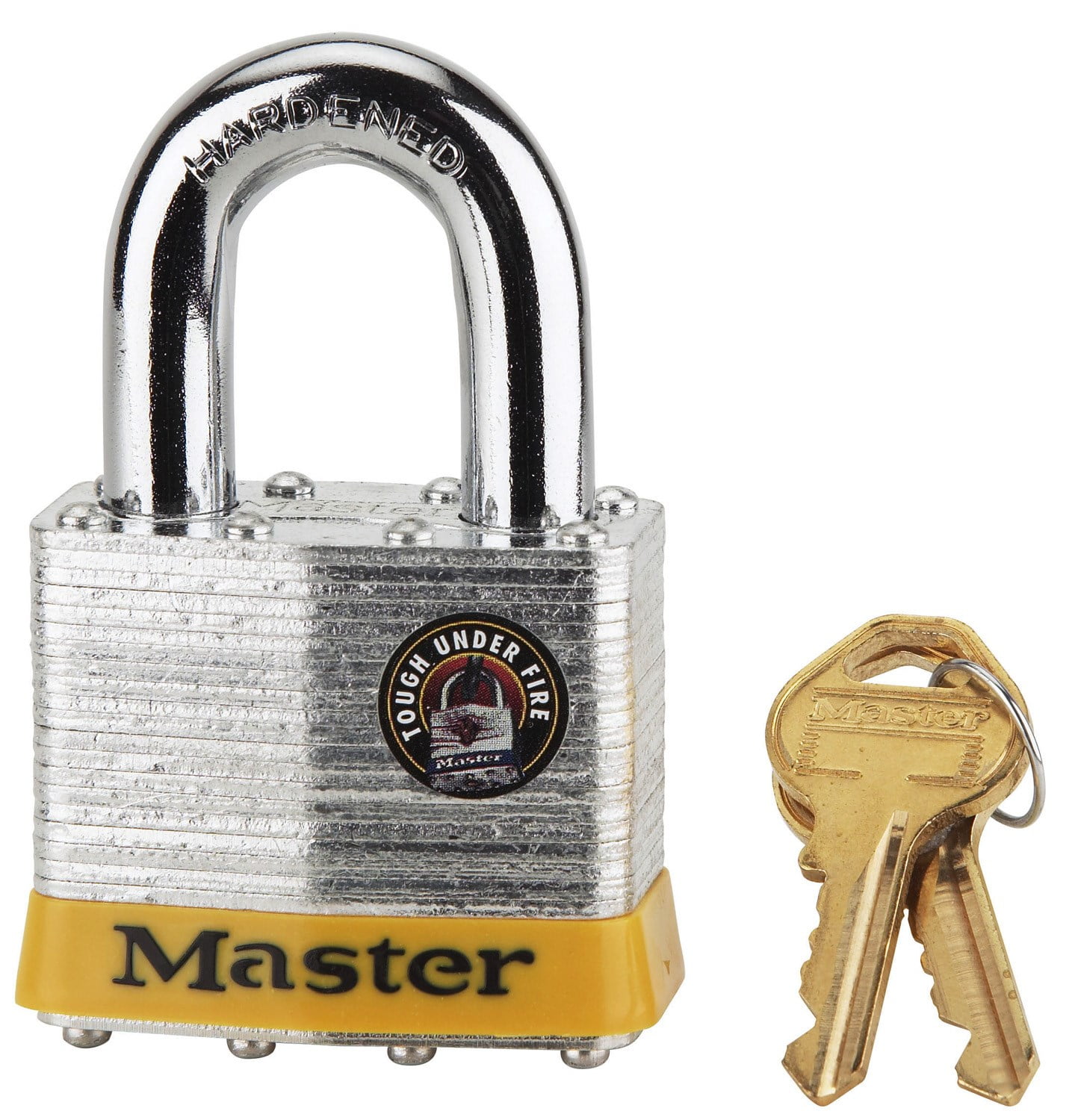 Master Lock 17DPF Security Padlock, Laminated Steel, 2-inch Wide Body ...