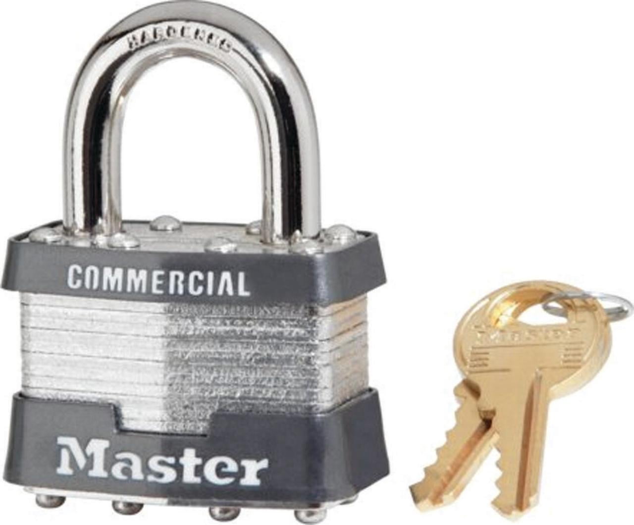 Master Lock 1KA 2043 Keyed Padlock 1-3/4 in W x 1-15/16 in H Body 15/16 ...