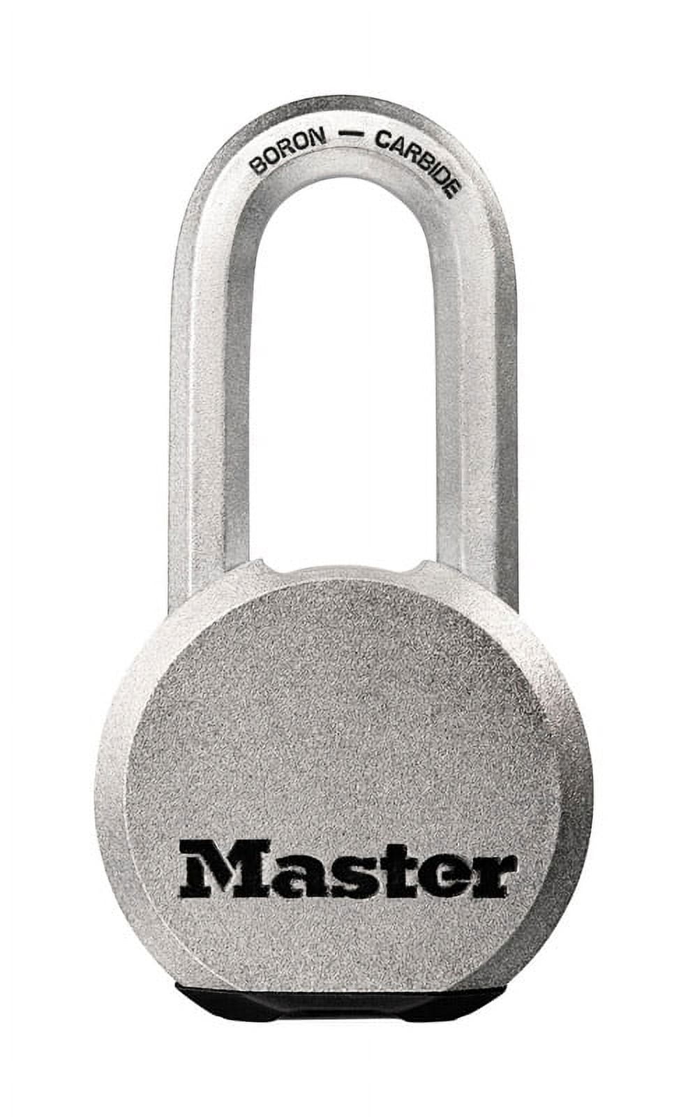 Master Lock 2-1/2" W Steel Dual Ball Bearing Locking Padlock 1 pk ...