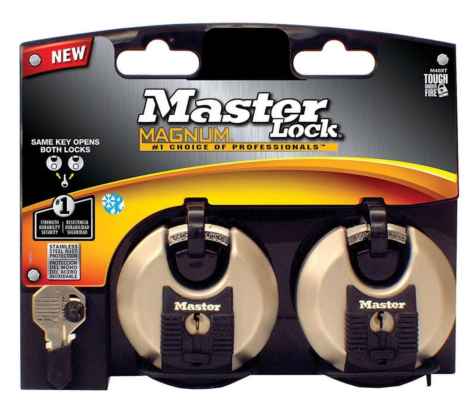 Master Lock 2-3/4" W Steel Ball Bearing Locking Shrouded Shackle ...