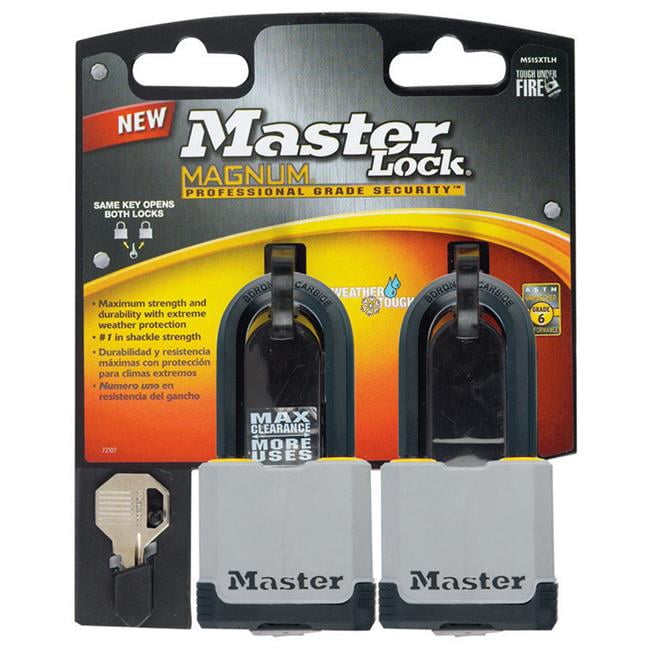 Master Lock 2 in. Keyed Alike Ball Bearing Locking Vinyl Covered Steel ...
