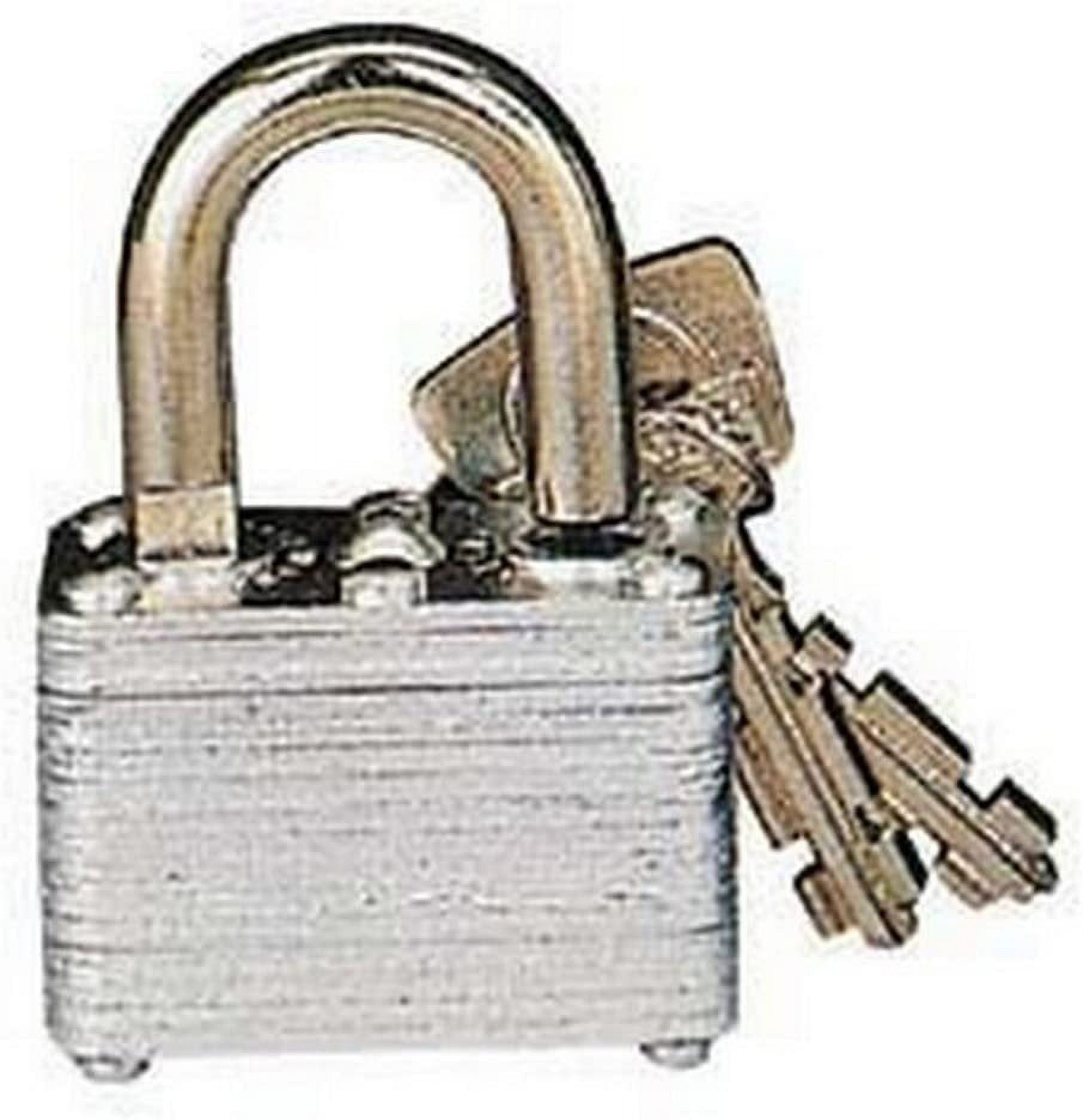 Master Lock 22D 1-1/2" Wide Laminated Warded Padlock with 5/8" Shackle ...