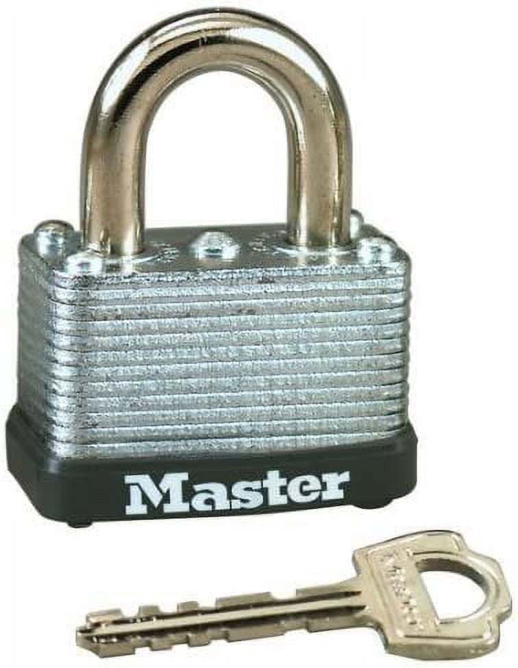 Master Lock 22D Laminated Steel Warded Padlock, 1-1/2-Inch Wide Body, 5 ...