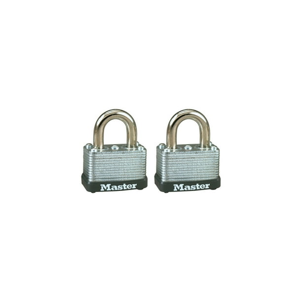 Master Lock 22T 1-1/2" No. 22 Warded Laminated Padlocks 2 Pack ...