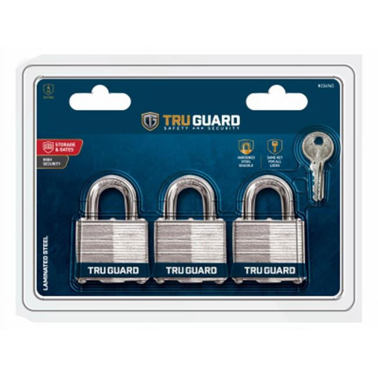 Master Lock 234960 1.5 in. Tru Guard Laminated Padlock with 0.87 in ...