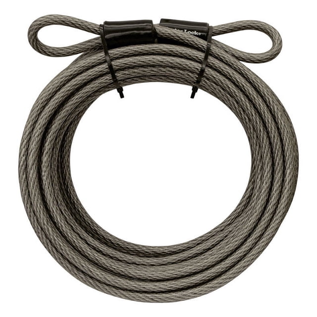 Master Lock 3/8" Dia. x 360" L Vinyl Coated Steel Flexible Braided ...