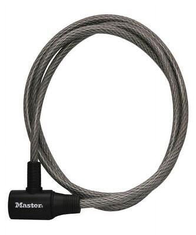 Master Lock 3/8 in. W X 6 ft. L Vinyl Covered Steel Pin Tumbler Locking ...