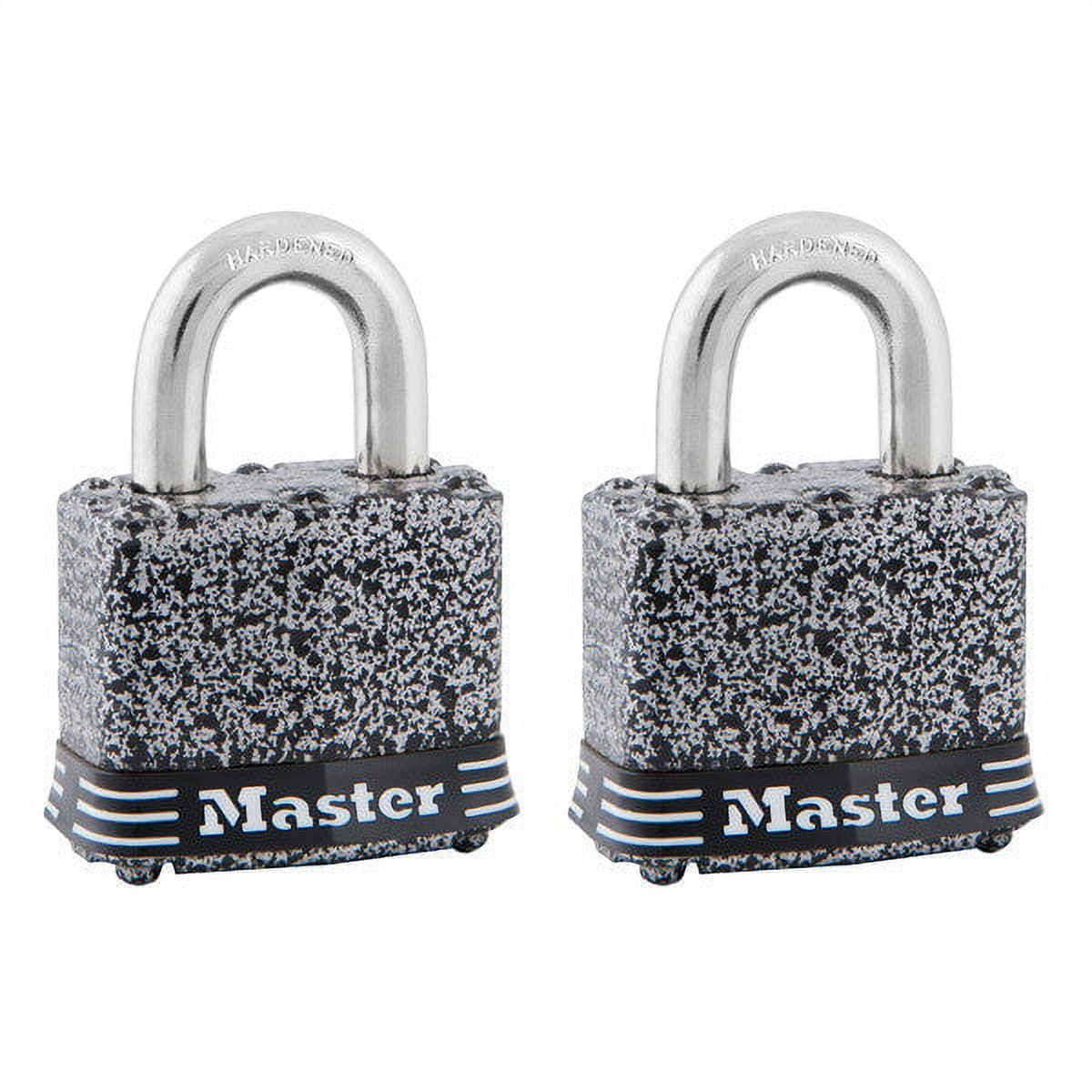 Master Lock 380T Laminated Steel Padlock, 1-9/16", 2-Pack, Each ...