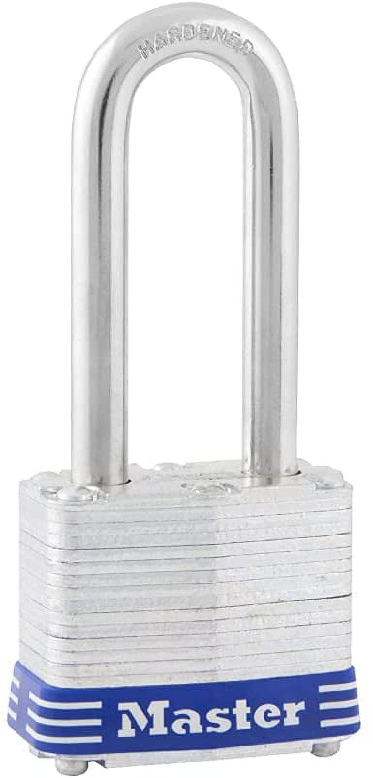 Master Lock 3DLH Outdoor Padlock with Key, 2" shackle, Silver, 1 Pack ...