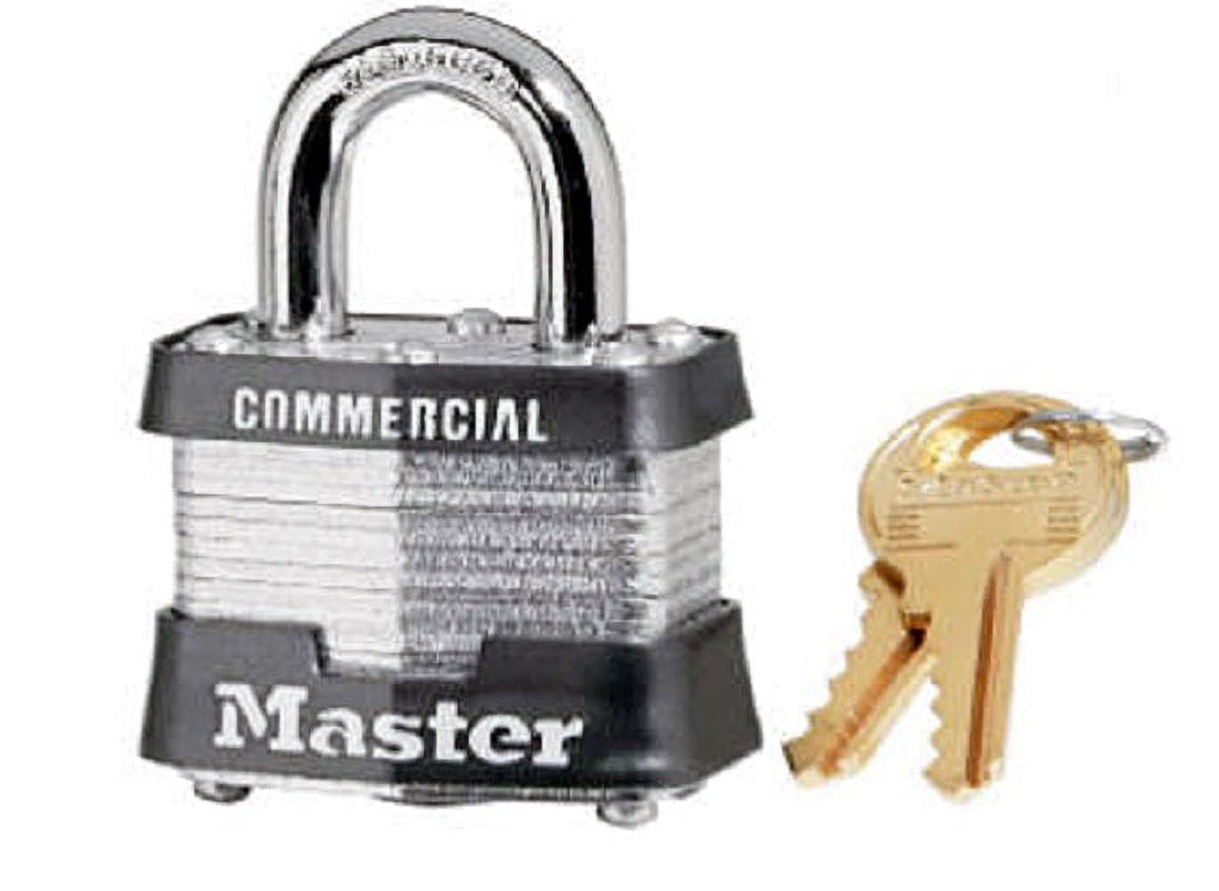 Master Lock 3KA-3210 1-1/2 Inch Commercial Keyed Alike Laminated Keyed ...