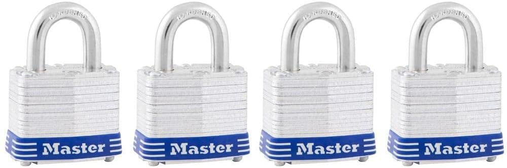 Master Lock 3QLDHCHD Zinc Plated Steel Padlocks, 4-Pack - Walmart.com