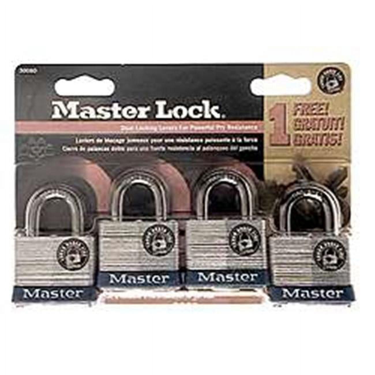 Master Lock 4 Pack No. 3 Padlock - Walmart.com