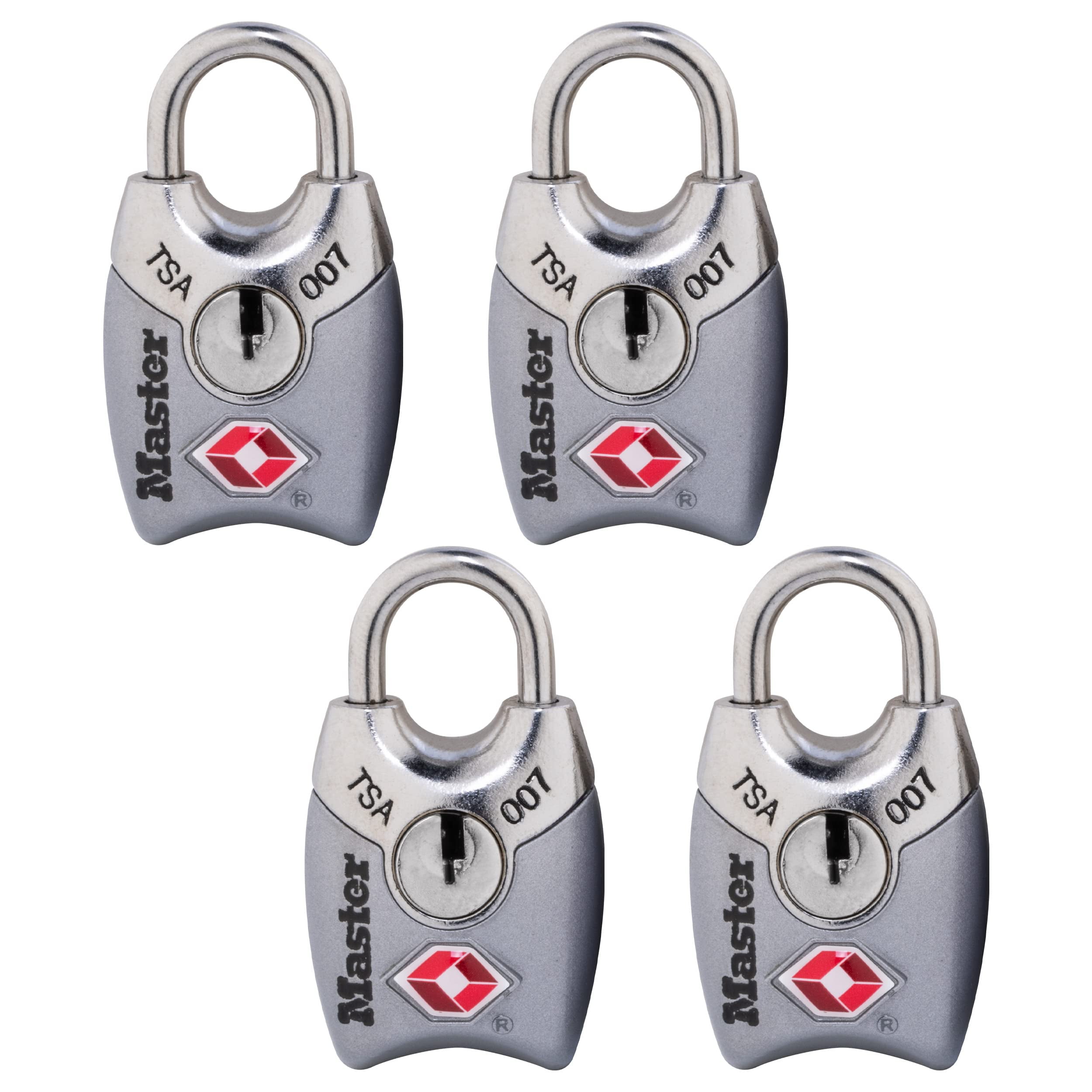 Master Lock 4689Q TSA Approved Luggage Lock, 4 Pack, Colors May Vary ...