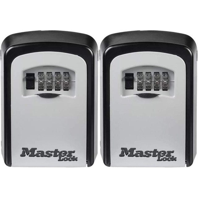 Master Lock 5401D Set Your Own Combination Wall Mount Lock Box, 5 Key ...