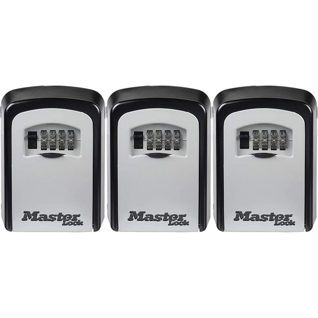 Master Lock 5401D Set Your Own Combination Wall Mount Lock Box, 5 Key ...