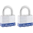 Master Lock 5T Outdoor Padlock with Key, 2 Pack Keyed-Alike, Silver ...