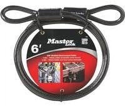 Master Lock 6Feet Steel Cable 78Dpf 2Pk - Walmart.com