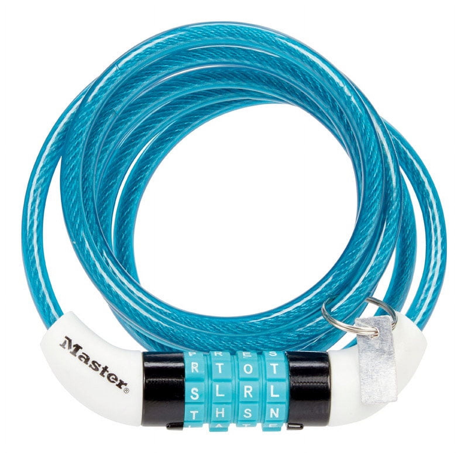 Master Lock 8152DASTWD Preset Word Combination Cable - Walmart.com