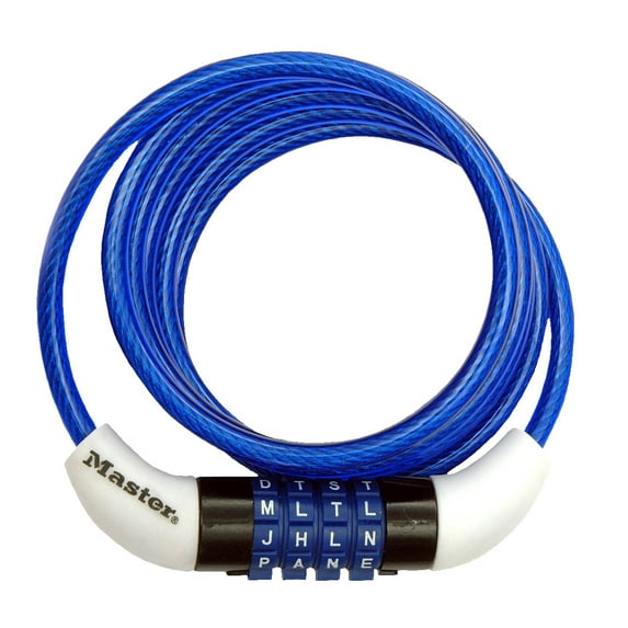 Master Lock 8152DASTWD Preset Word Combination Cable, Yellow - Walmart.com