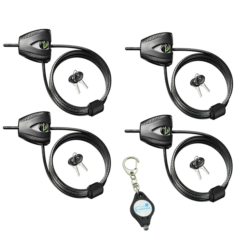 Master Lock 8417D Python Adjustable Key Cable Lock, 6ft - Pack of 4 ...
